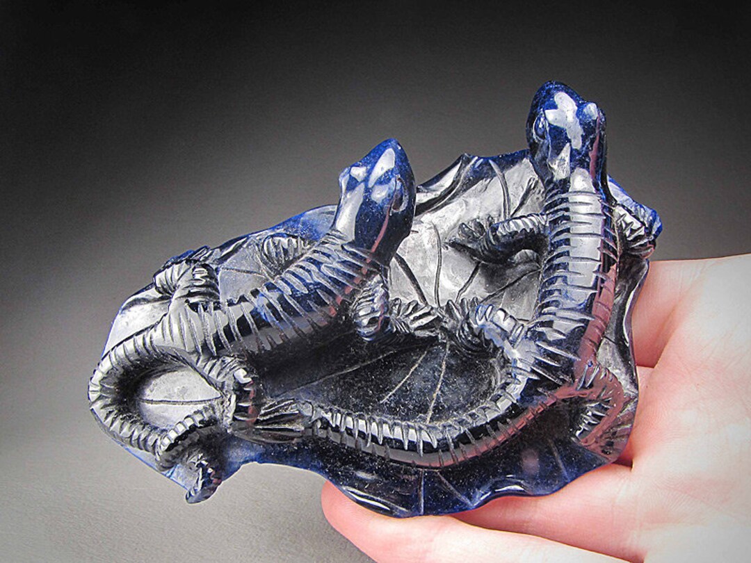 Polished Azurite Carving, Morenci, Arizona - Etsy