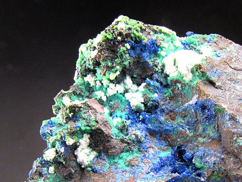 Linarite and Caledonite Crystals, Santa Eulalia, Mexico - Etsy