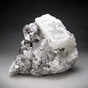 Carrollite on Calcite, Kamoya South Mine, Congo - Etsy