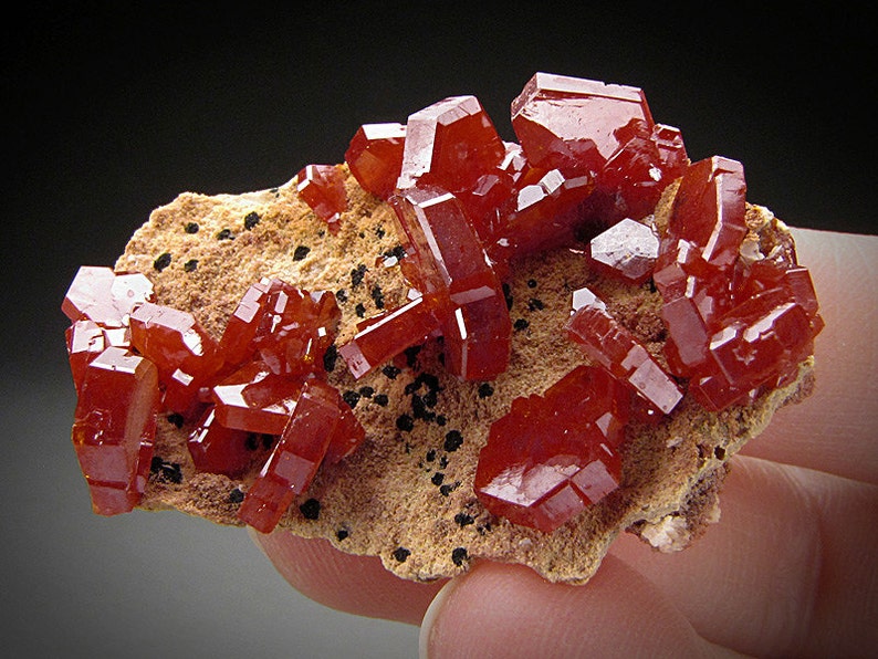 Vanadinite Crystals, Mibladen, Atlas Mountains, Morocco - Etsy