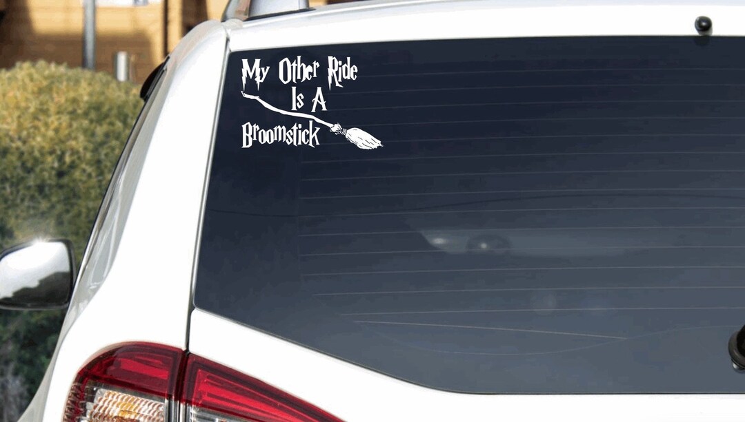 Harry Potter Car Decal My Other Ride Is A Broomstick - Etsy