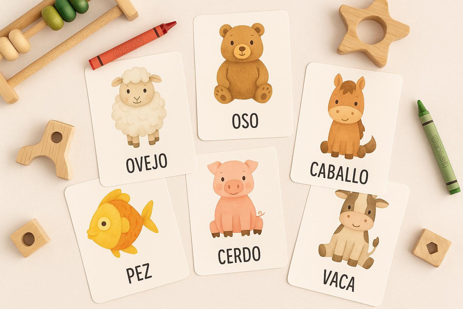 SPANISH Animal Flashcards | Tarjetas Didácticas De Animales Para ...
