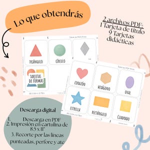 Tarjetas De Figuras Para Imprimir | Aprendizaje Preescolar ...