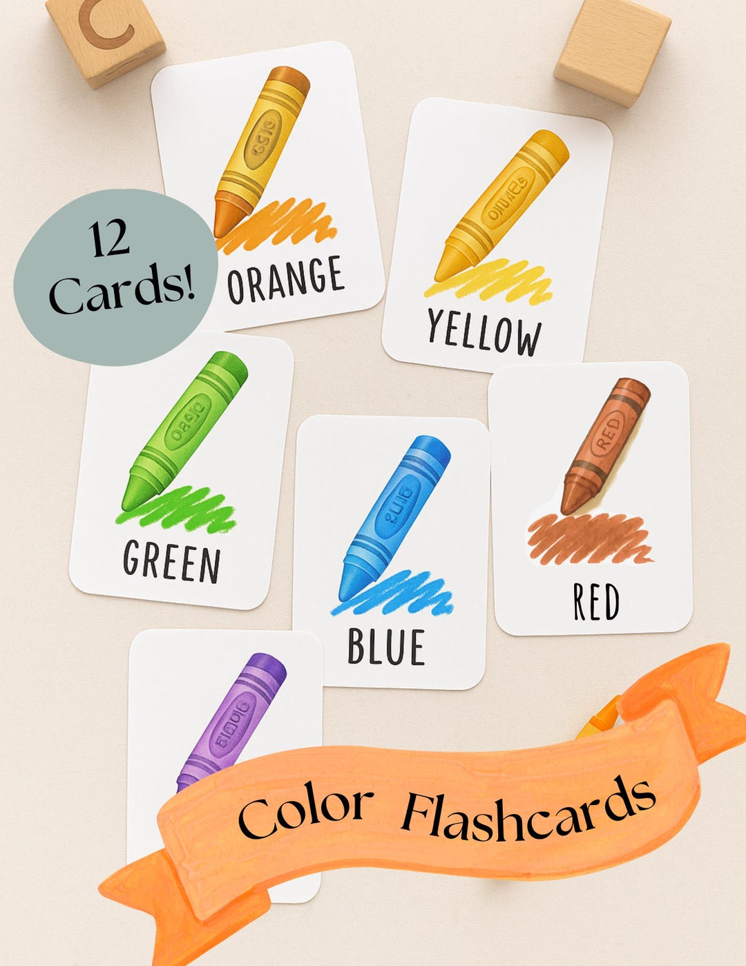 Color Flashcards | Printable Colored Cards | Learning for Toddlers and ...