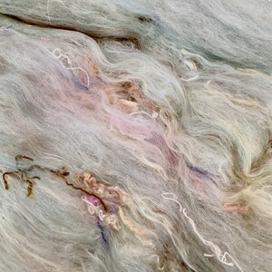 NEW TEXTURED Art Batt, Enchanted Spinning Batt, Luxurious Pastel Merino ...
