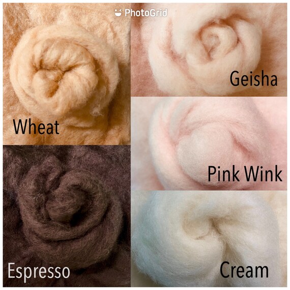 NEW SKIN COLORS Needle Felting Wool Skin Tones Felting - Etsy