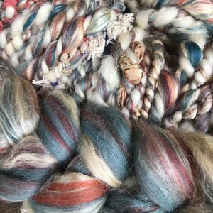 ROVING Clay Pot, 21 Micron Merino Silk Soy Combed Top, Terra-cotta Teal ...