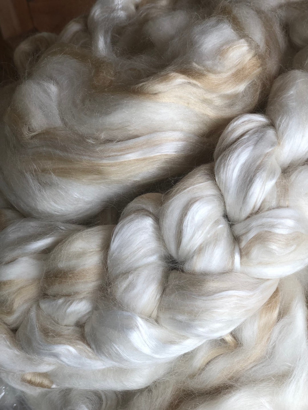 Roving,hallelujah,exotic Wool Silk Roving,art Batt Fiber,exotic Roving ...