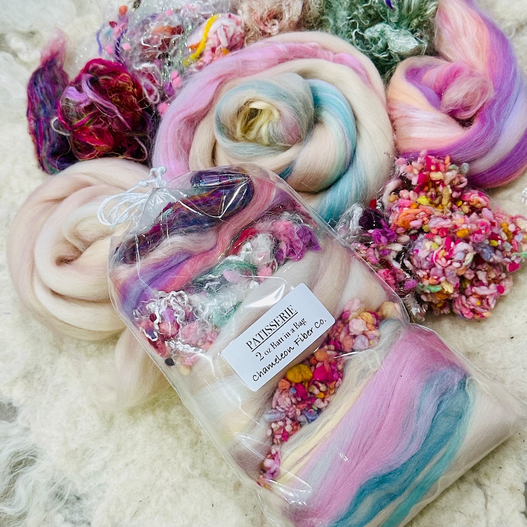 ART Batt Felting Kit, Patisserie Textured Limited Edition Pastel Cotton ...