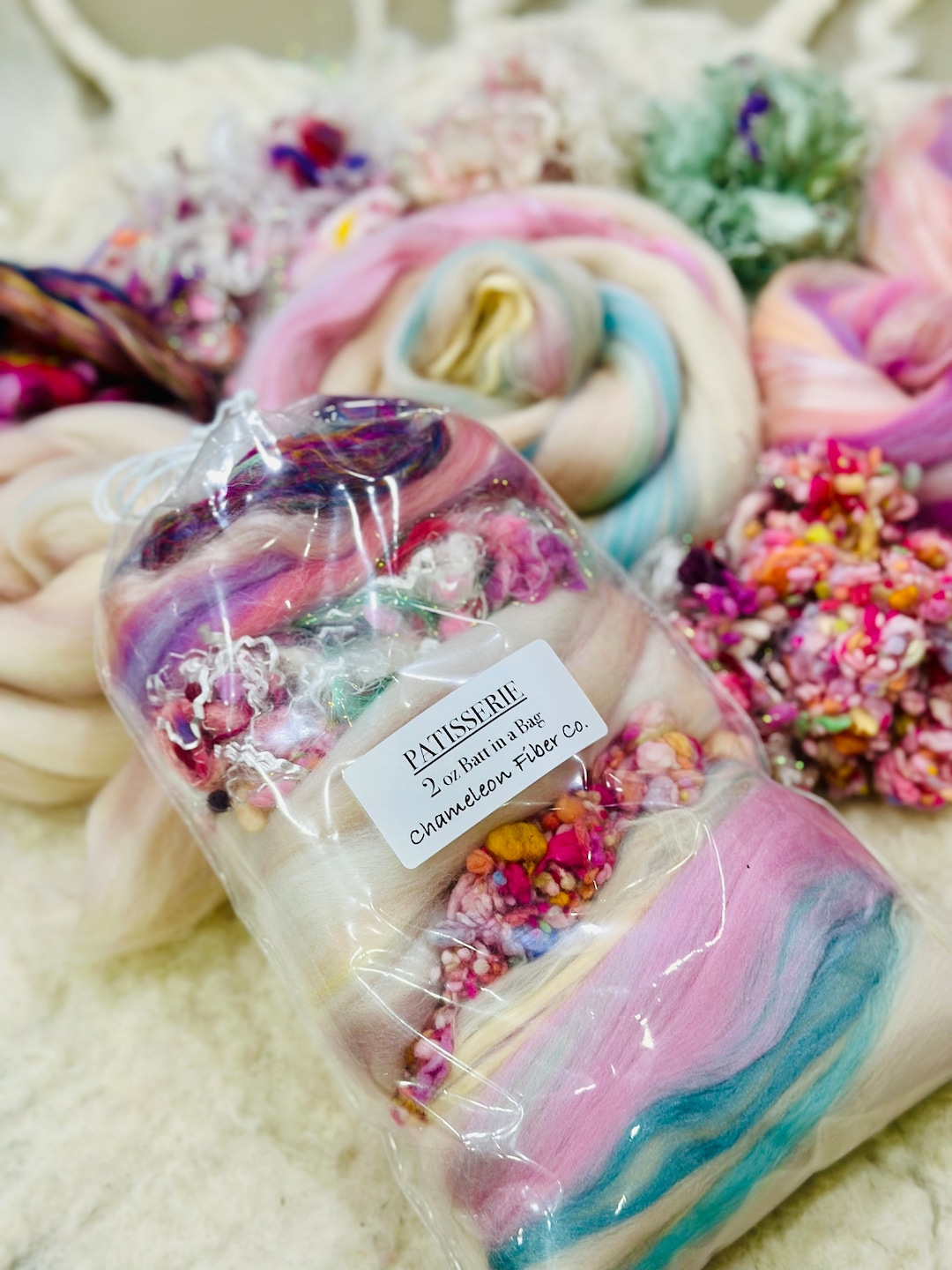 DIY ART Batt Kit, Patisserie Textured Batt-in-a-bag, Limited Edition ...