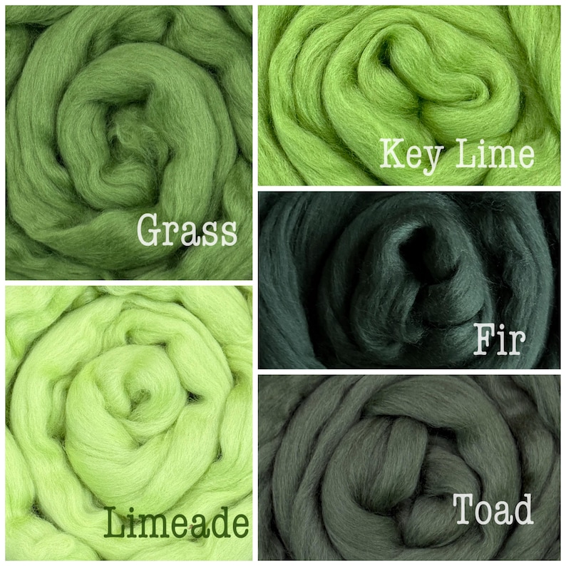 WOOL ROVING, Green Blue Purple 19 Micron Merino, Nuno Wet Felting ...