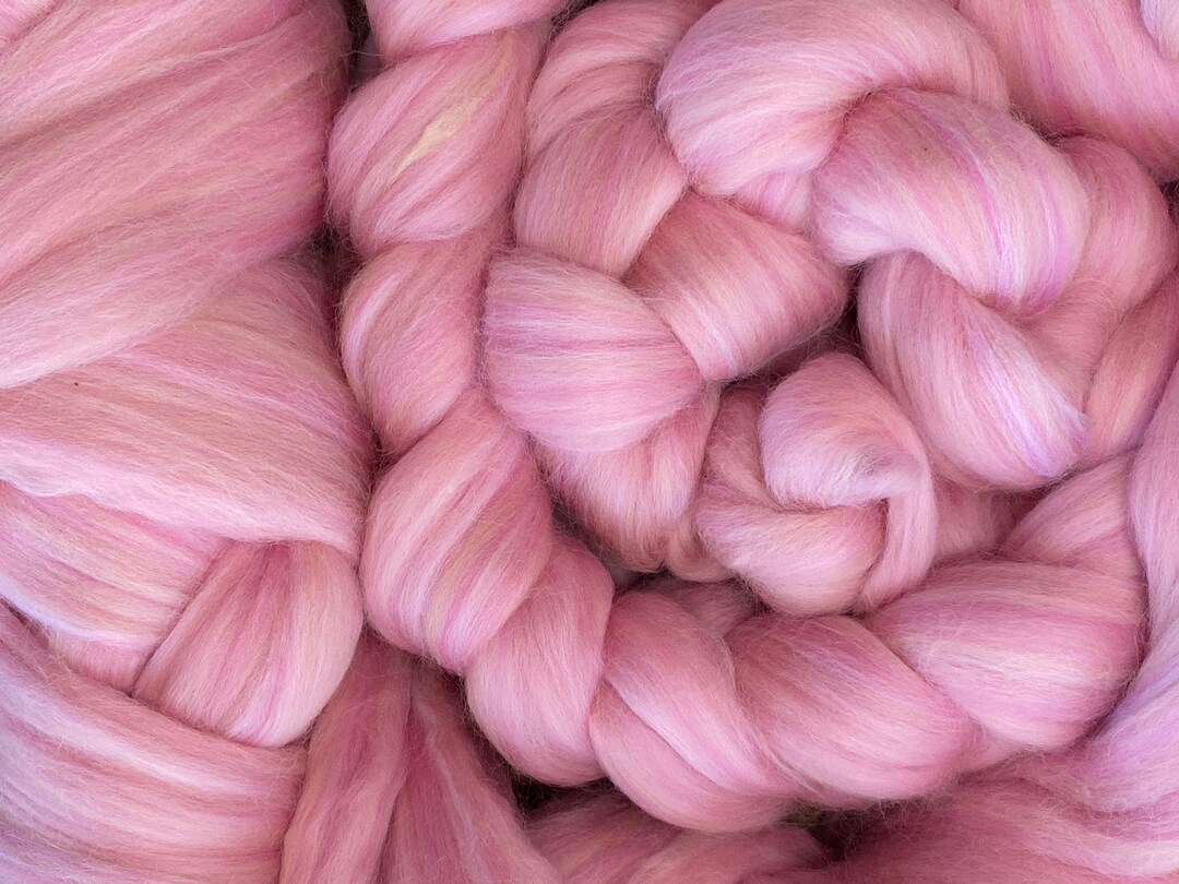 Roving,ballet,hand Dyed Roving,pink Merino Roving,ballerina Pink Wool ...