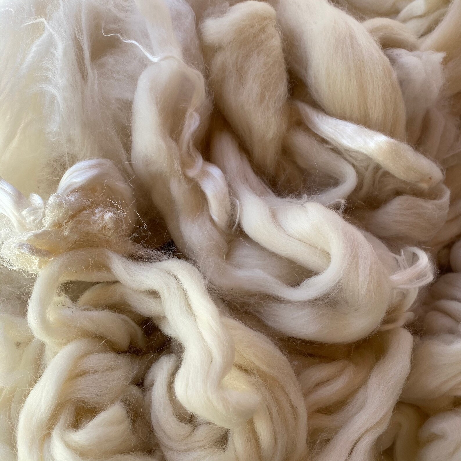 NATURAL ROVING Scraps Grab Bag Wool Assortmentpractice - Etsy