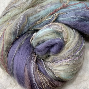 ART BATT, Free People, Sage, Lavender,purple Blue Gold Merino Silk ...