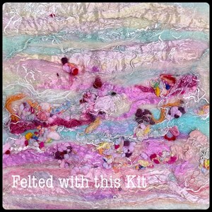 ART Batt Felting Kit, Patisserie Textured Limited Edition Pastel Cotton ...