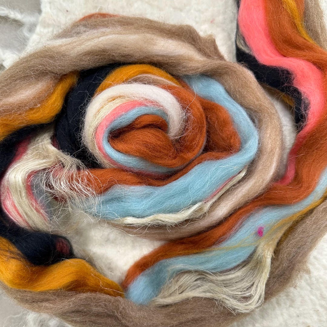 BOHEMIAN ROVING Gypsy, Retro Weaving Roving, Amber Blue Coral Black ...