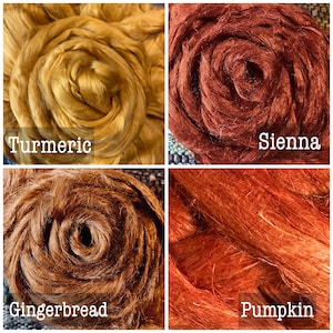 SALE! FLAX ROVINGS 30 Colors, Dyed Flax Linen Fiber, Art Batt Strings ...
