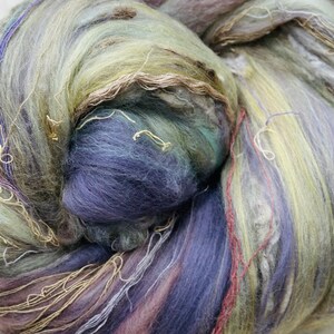 ART BATT, Free People, Sage, Lavender,purple Blue Gold Merino Silk ...