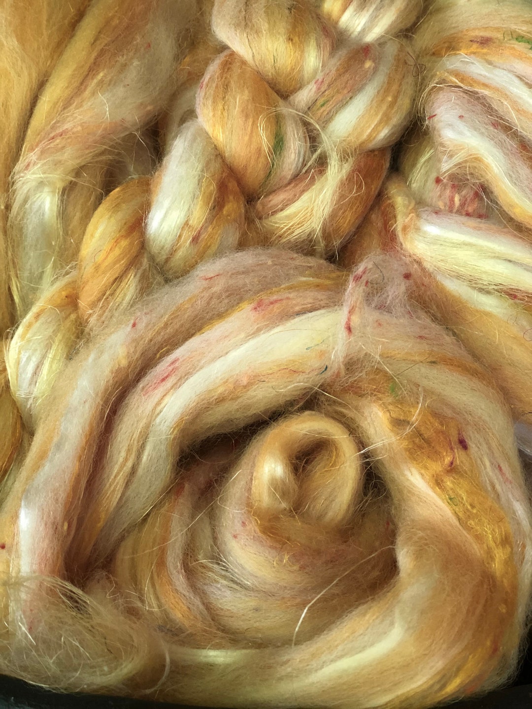 ROVING, Variegated Yellow Roving, Fancy Yellow Roving, Weaving Roving ...