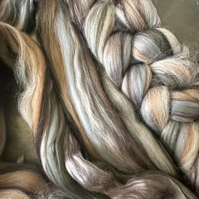 WOOL ROVING Fallingwater, Combed Top, Merino Nuno Roving, Spinning Wool ...