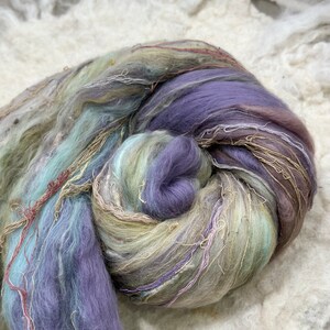 ART BATT, Free People, Sage, Lavender,purple Blue Gold Merino Silk ...