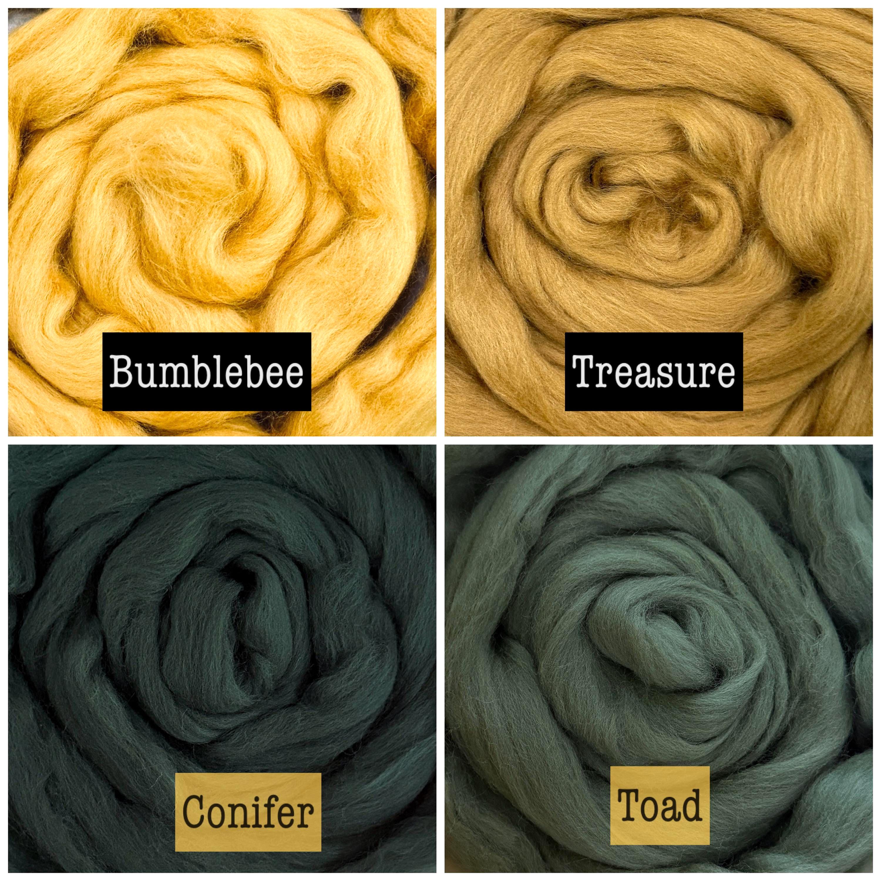 WOOL ROVING Clearance 23 Micron Merino, 10 Combed Top, Spinning Wool ...