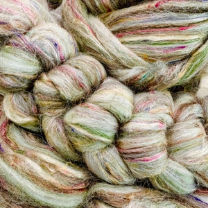CLEARANCE ROVING, Willow Divine, Merino Shetland Sari Silk Roving,21 ...