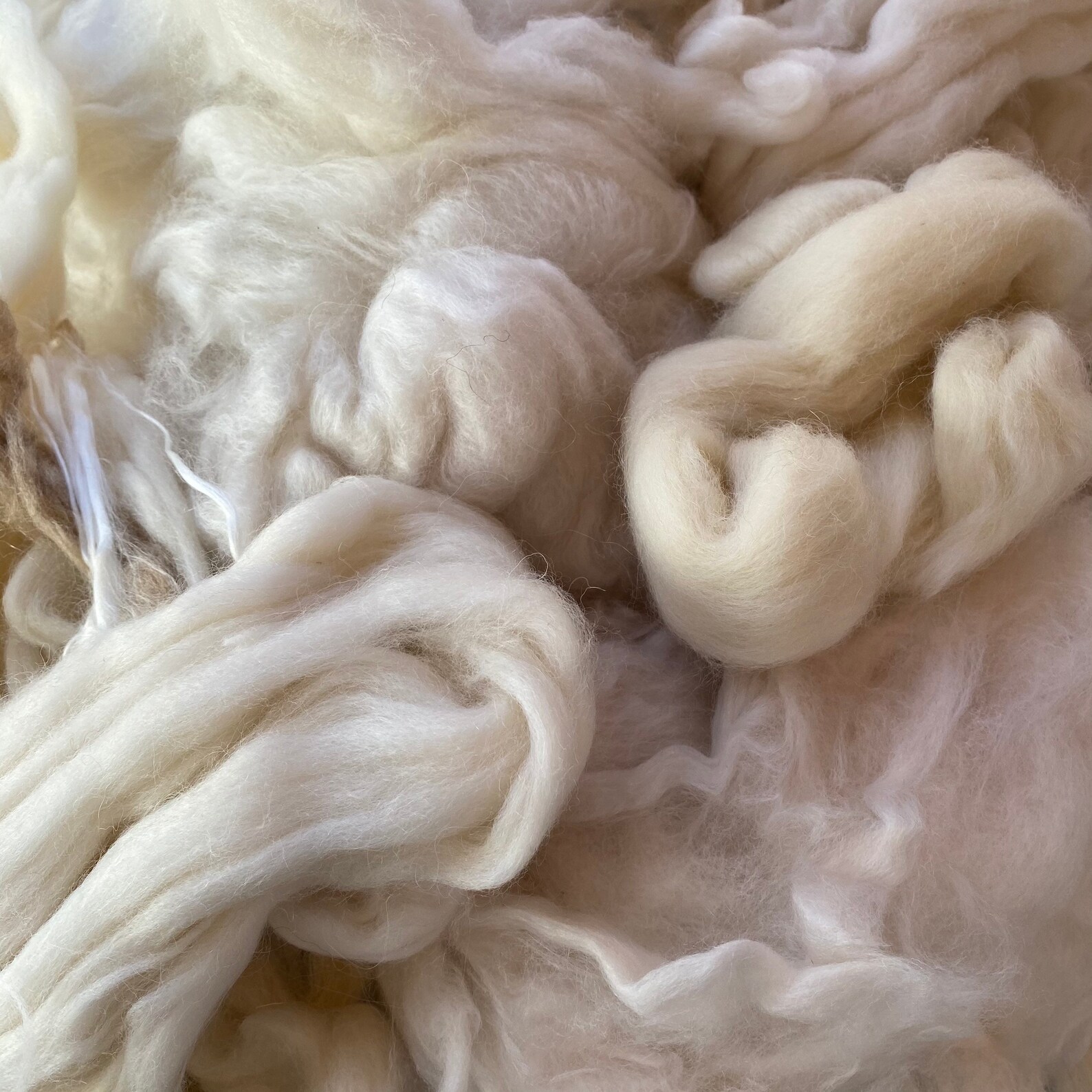 NATURAL ROVING Scraps Grab Bag Wool Assortmentpractice - Etsy