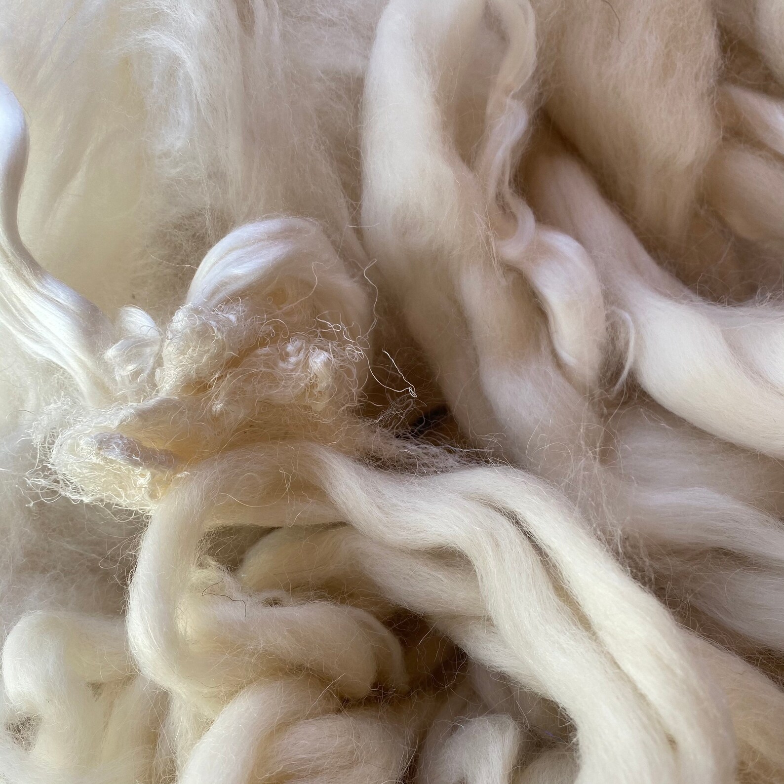 NATURAL ROVING scraps grab bag wool assortmentpractice | Etsy