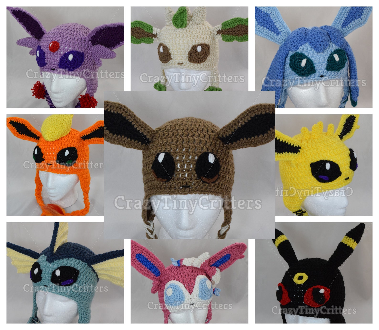 Eeveelution Hats - Etsy