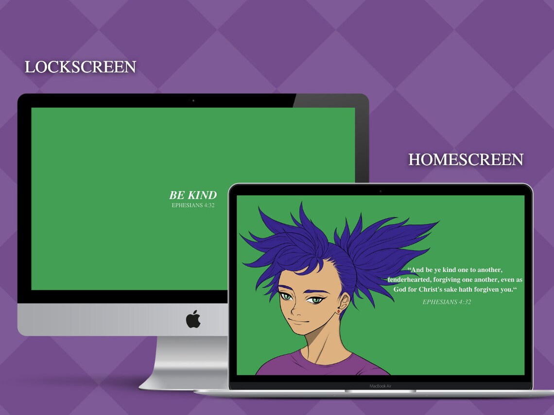 Bible Verse Desktop Wallpaper Pack | Ephesians 4:32 Minimalistic ...