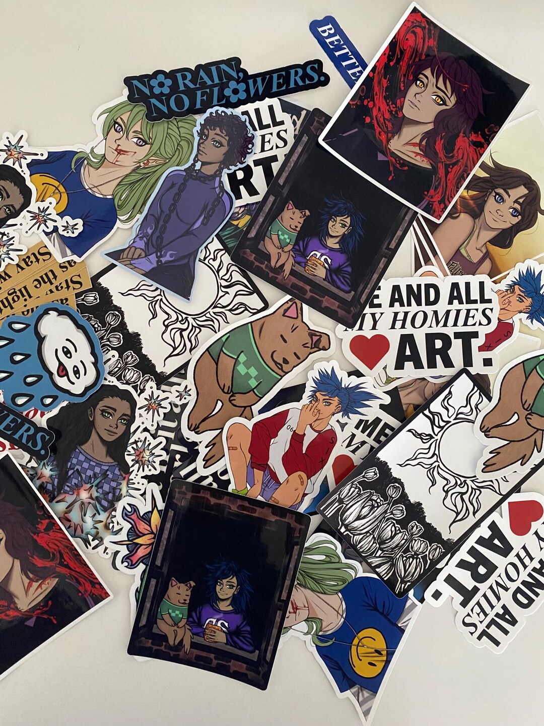 Mystery Misfit Grab Bags Aesthetic Art Stickers Laptop Decor Bundle ...