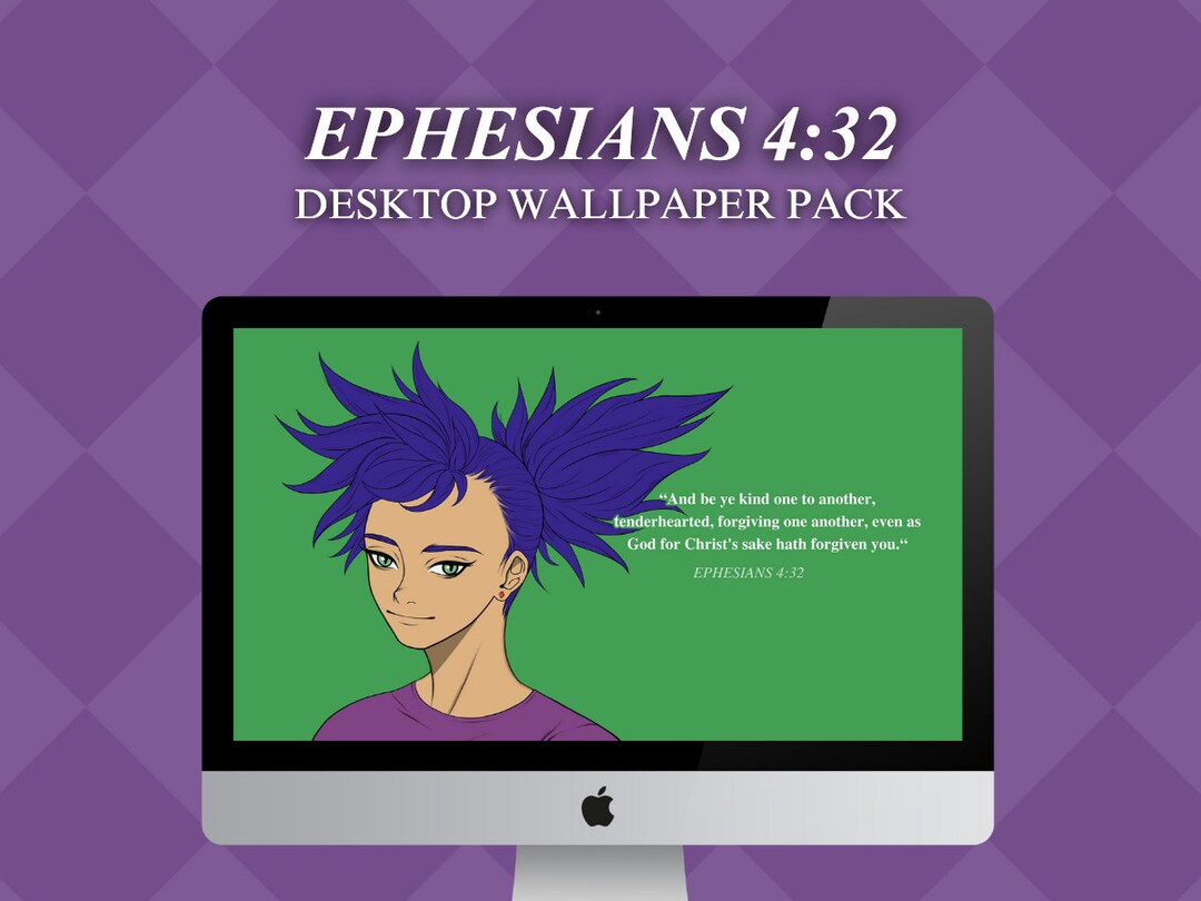 Bible Verse Desktop Wallpaper Pack | Ephesians 4:32 Minimalistic ...