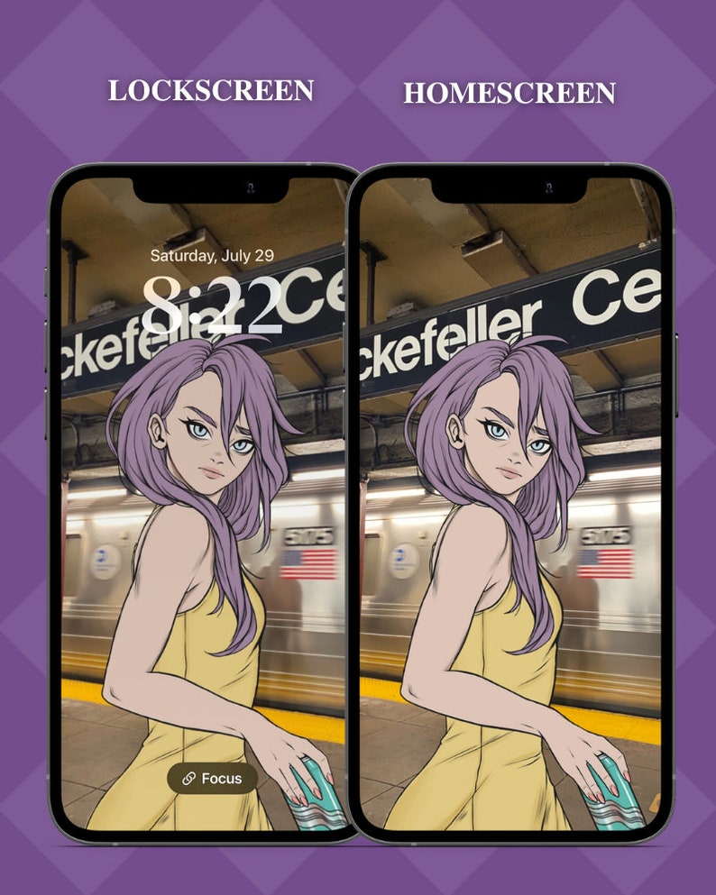 Subway Soda Phone Wallpaper for Android and iPhone | Digital Art Background Lockscreen Drawing ...