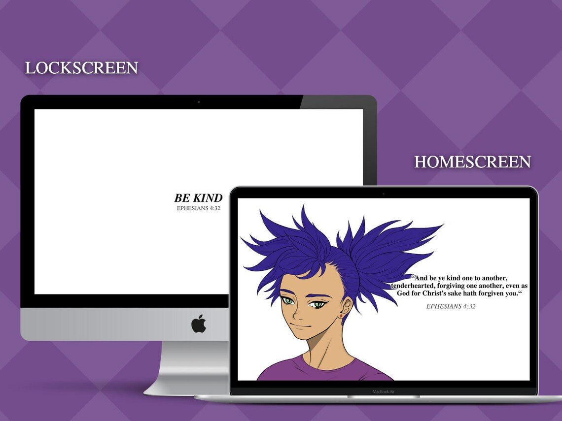 Bible Verse Desktop Wallpaper Pack | Ephesians 4:32 Minimalistic ...