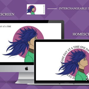One Day at a Time Desktop Wallpaper Pack | Mental Health Awareness ...