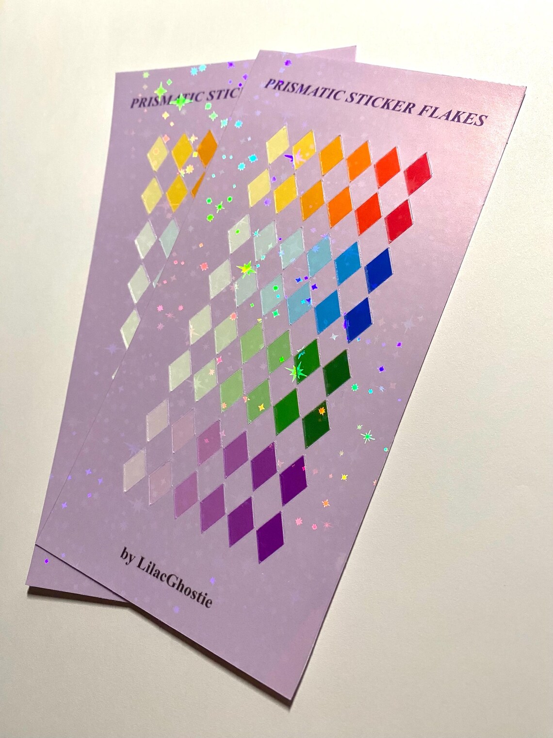 Prisma Diamonds Sparkly Sticker Sheet: Planner, Journal Decoration - Etsy