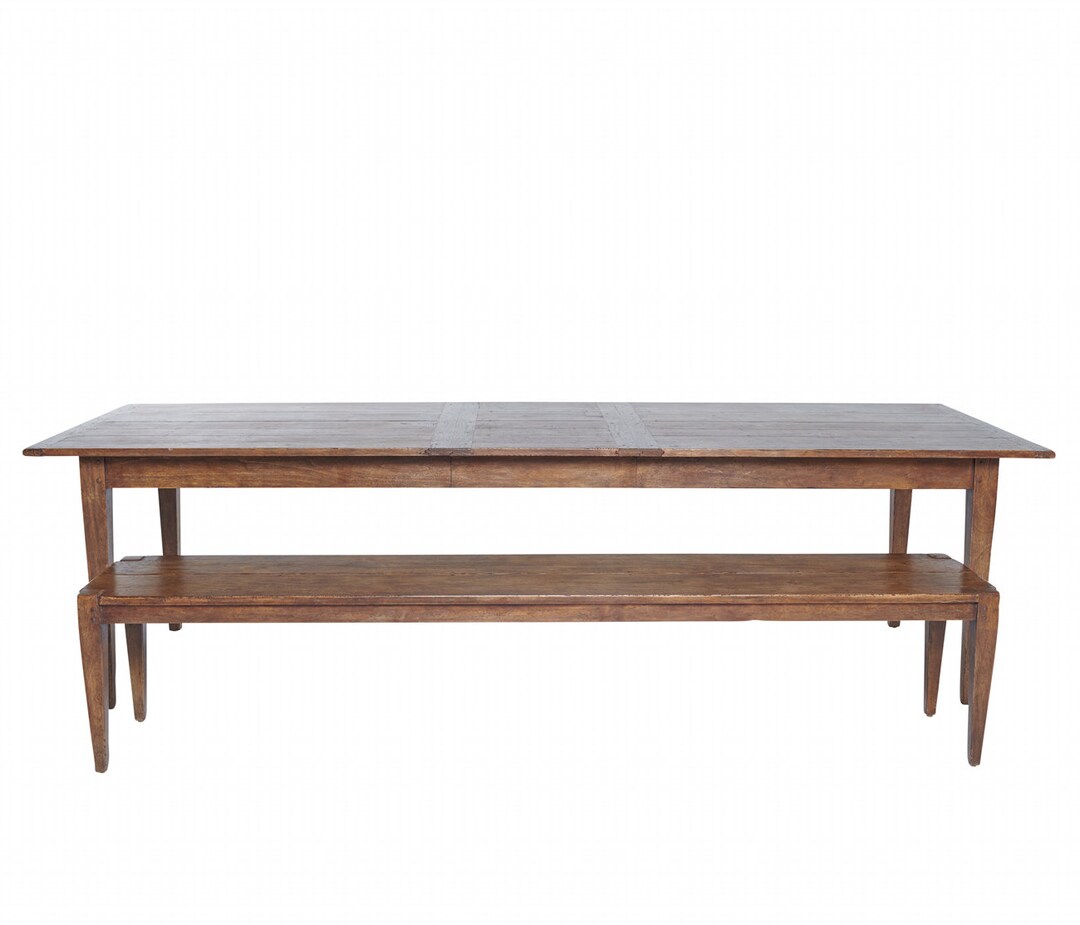 807 Extension Table, Farmhouse Table Bench, Antique Finish, Extending ...