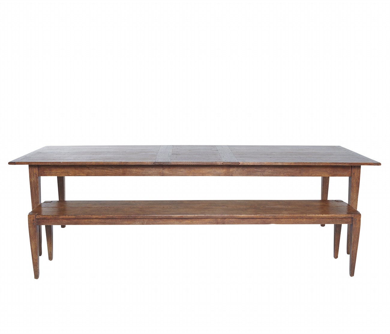 807 Extension Table, Farmhouse Table Bench, Antique Finish, Extending ...