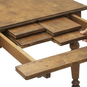 244 Extending Harvest Table, Farmhouse Table, Extendable Farm Table ...