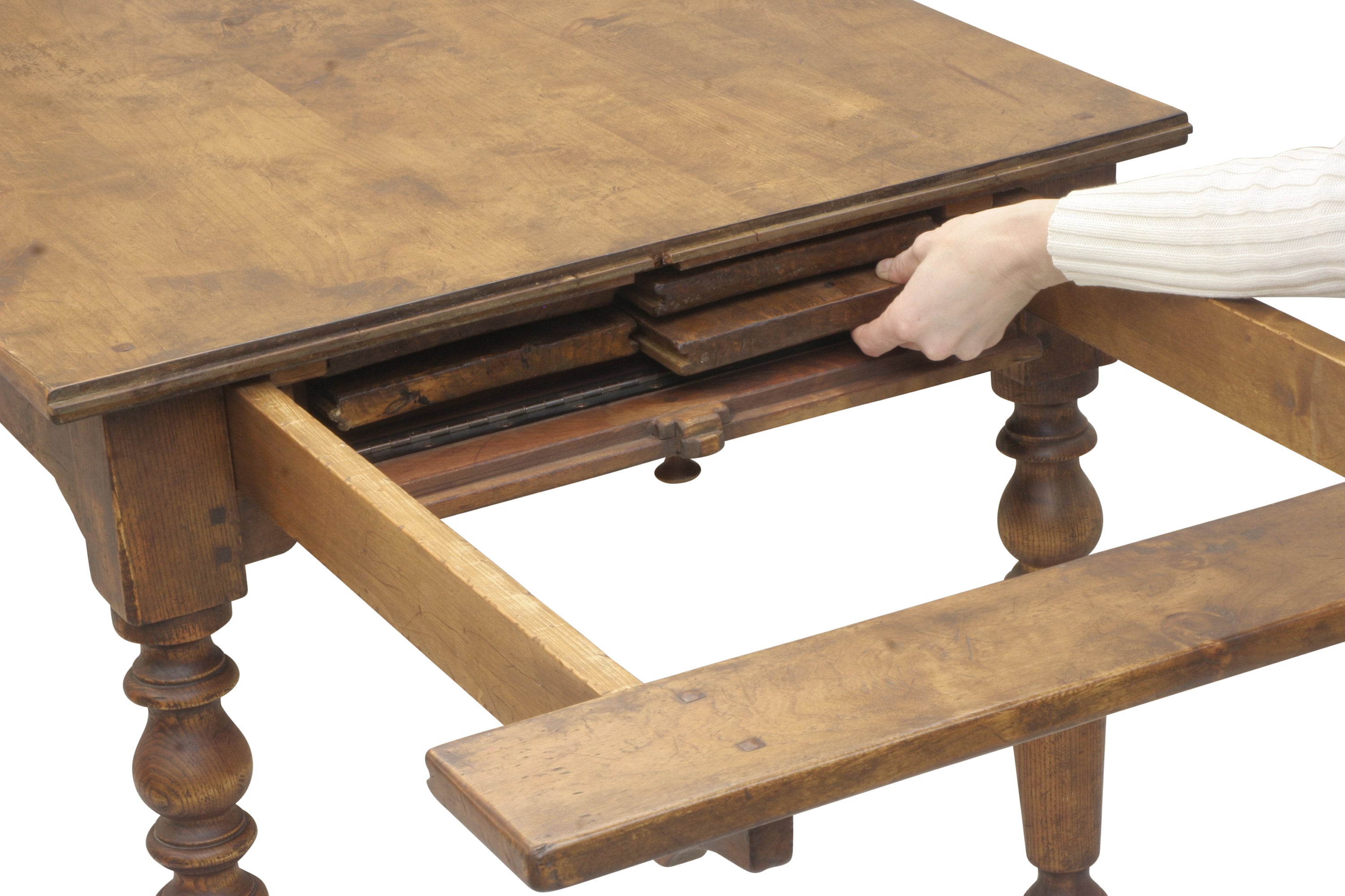 244 Extending Harvest Table, Farmhouse Table, Extendable Farm Table ...