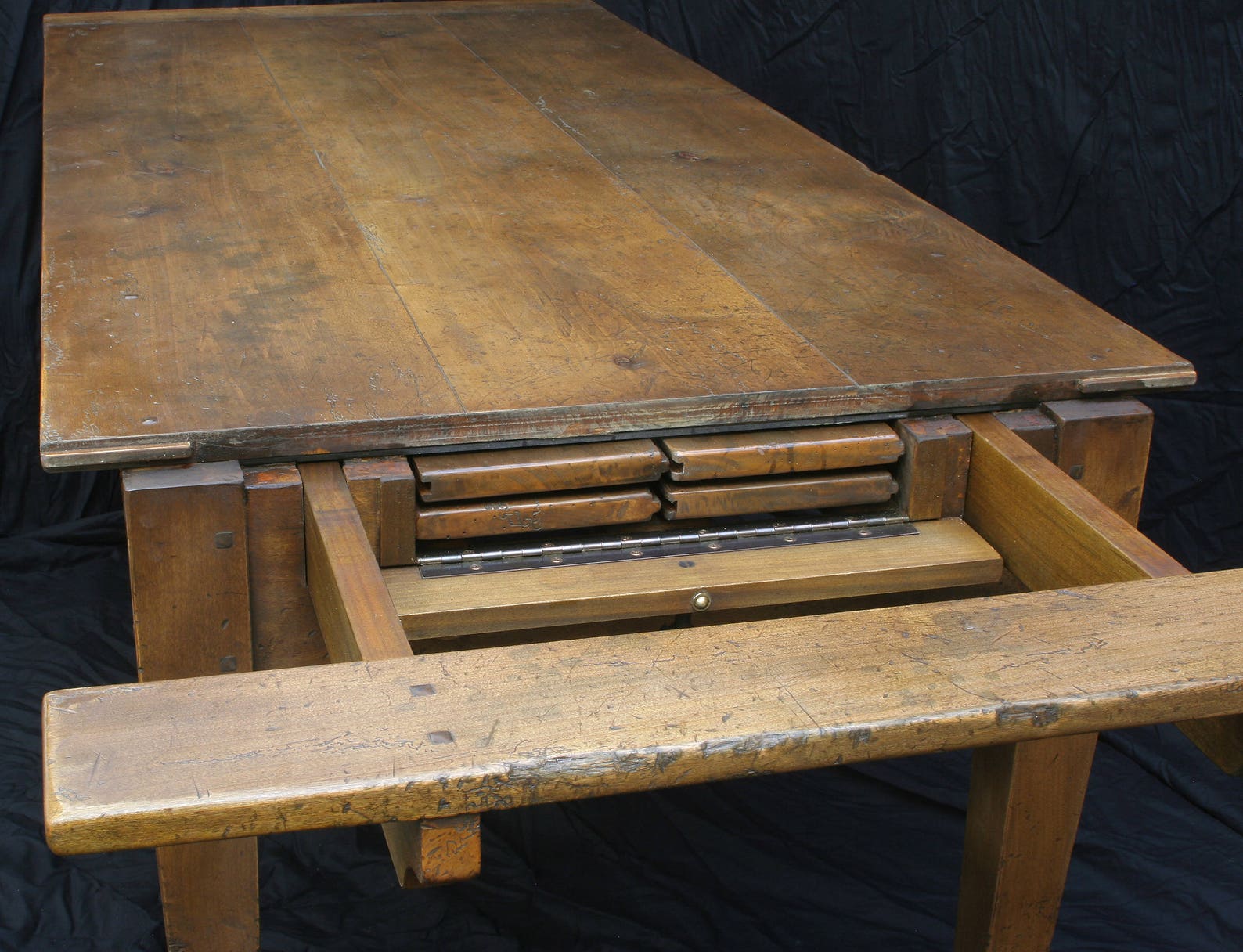 Buy 483 Farmhouse Extension Table, Dining Table With Leaves, Leaf ...