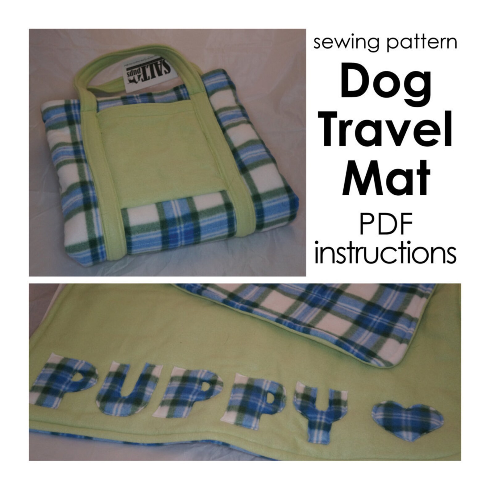 DIY Dog Travel Mat PDF Instructions - Etsy
