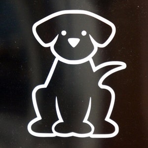 Labrador Retriever Vinyl Decal - Outline - Etsy
