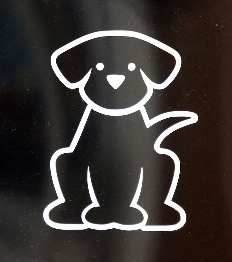 Labrador Retriever Vinyl Decal - Outline - Etsy