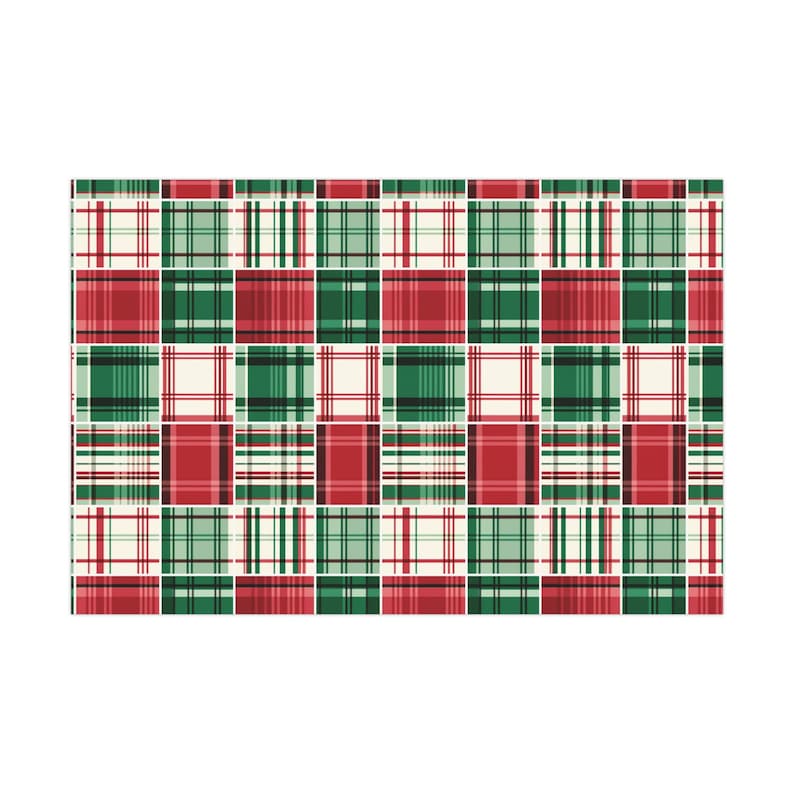 Red and Green Digital Paper, Christmas Scrapbook Paper, Printable Paper ...