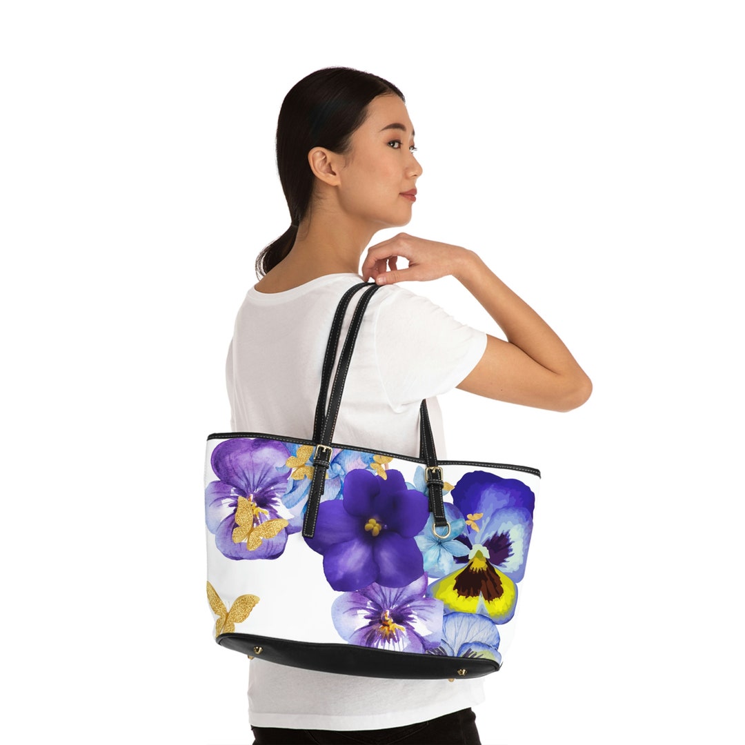 Botanical Illustration Tote Bag Floral Art Bag Nature Lover Gift Canvas ...