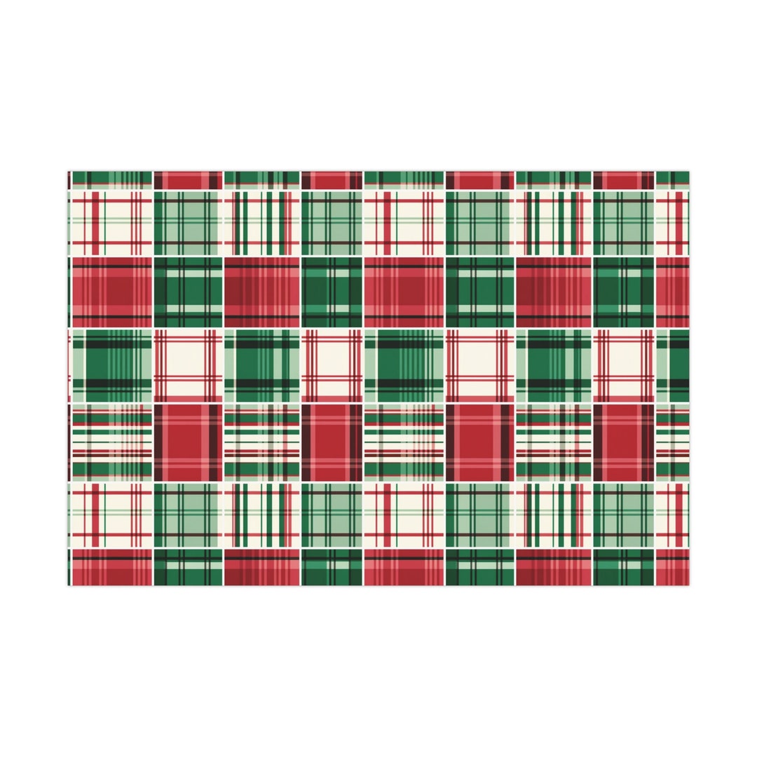 Red and Green Digital Paper, Christmas Scrapbook Paper, Printable Paper ...