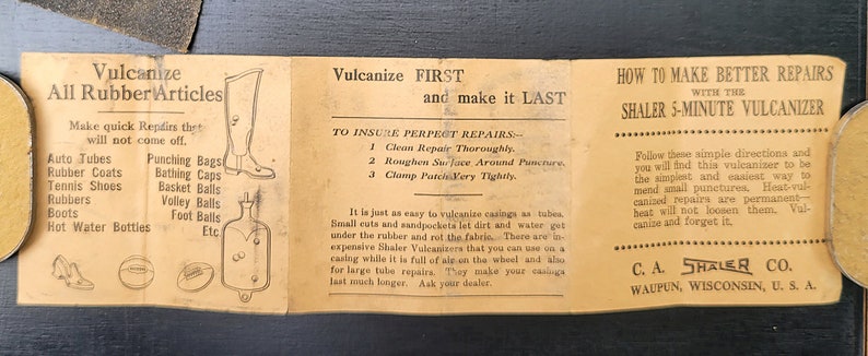 Extremely Rare Vintage Shaler Vul-kit Vulcanizer Kit. Made in the USA ...