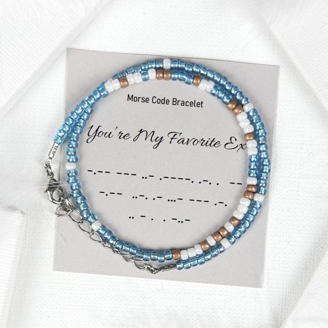 Respectful Breakup Gift, Morse Code Bracelet With Meaning, You Are My ...